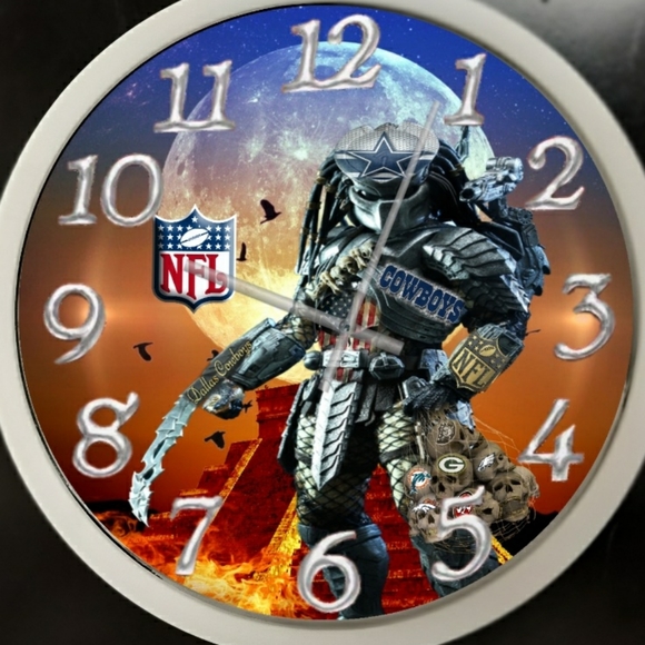unknown | Wall Decor | Dallas Cowboys Predator Led Clock | Poshmark
